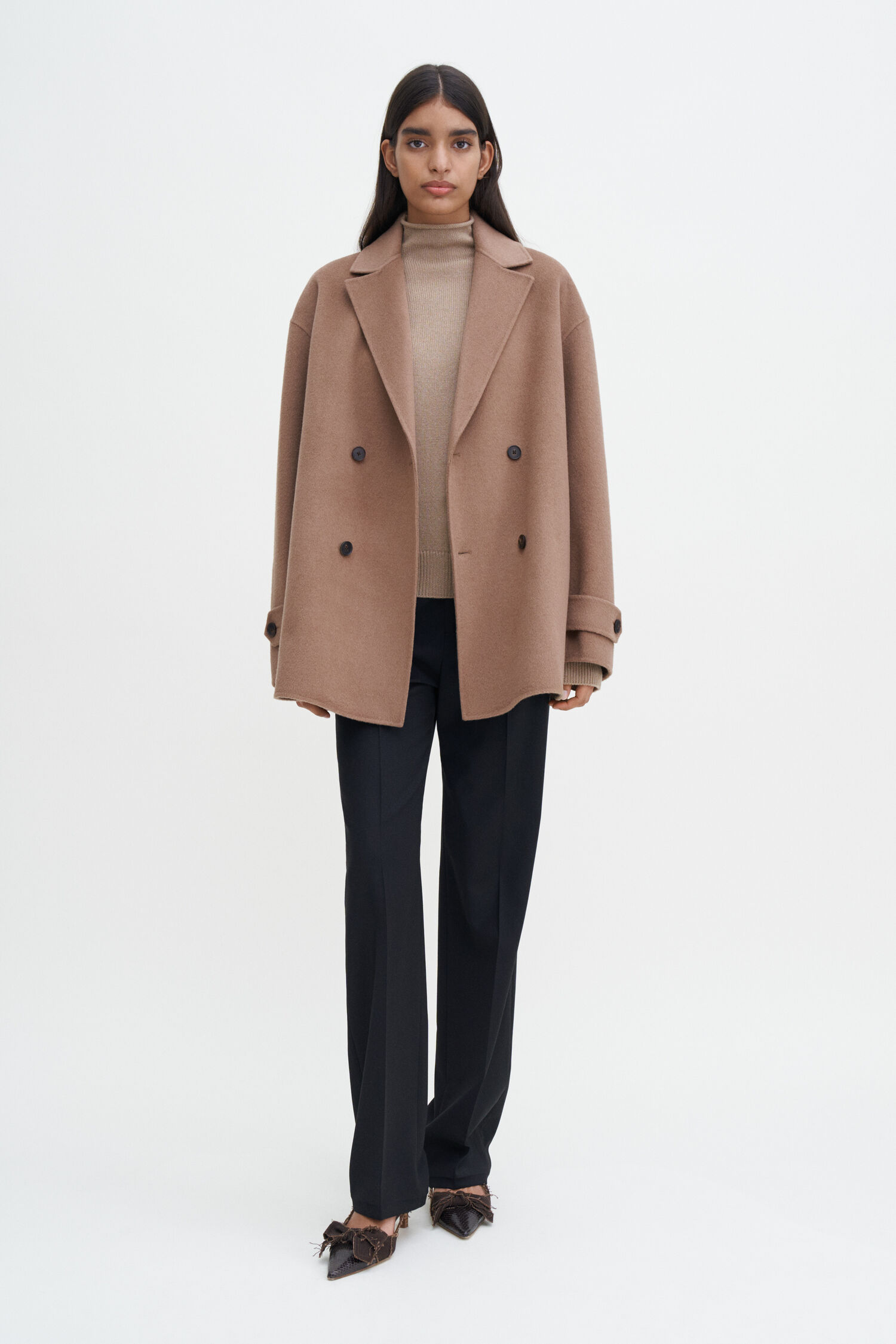 Wool Cashmere Jacket - Dark Khaki | Filippa K