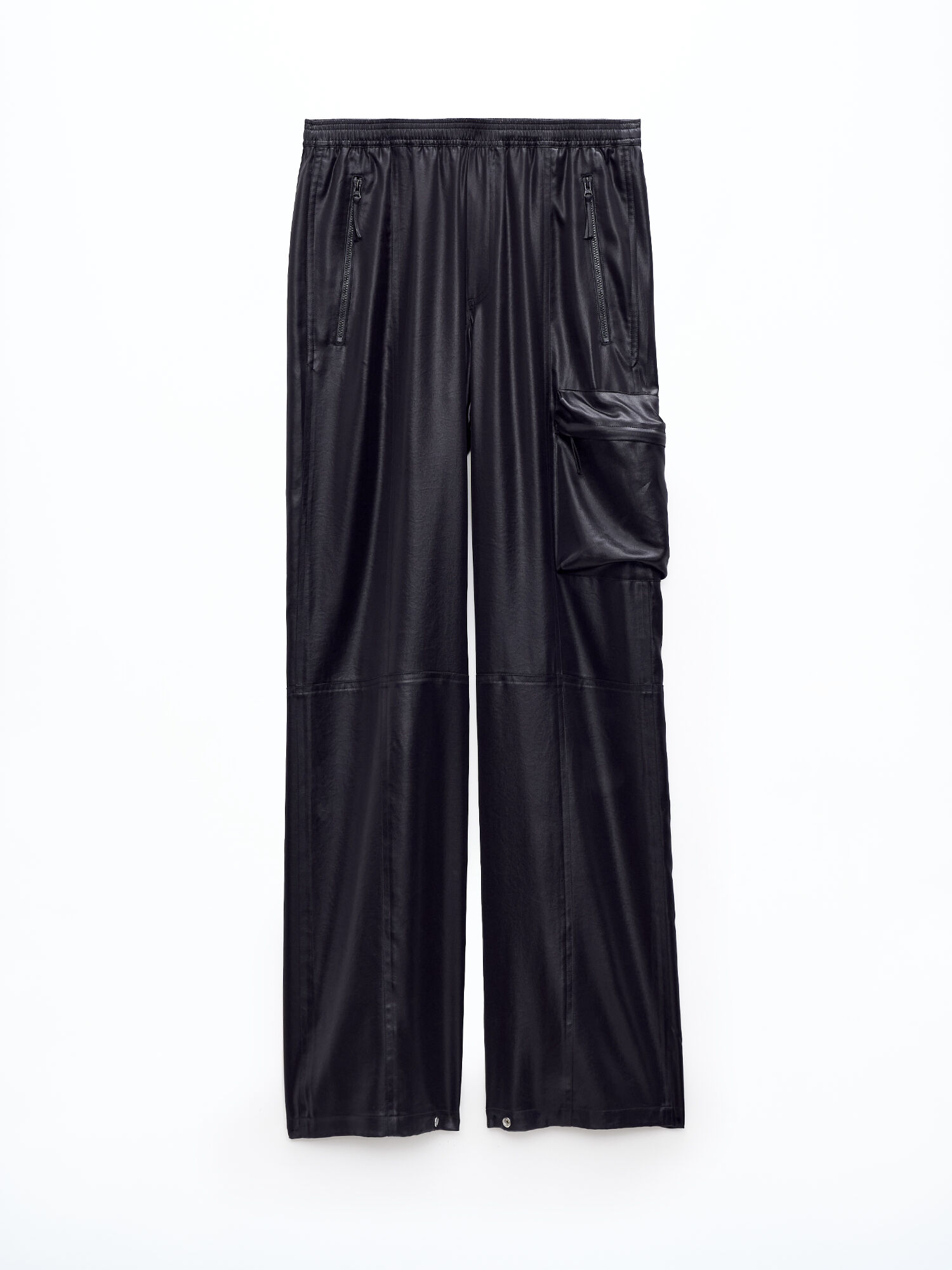 Shiny Cargo Trackpants - Black | Filippa K