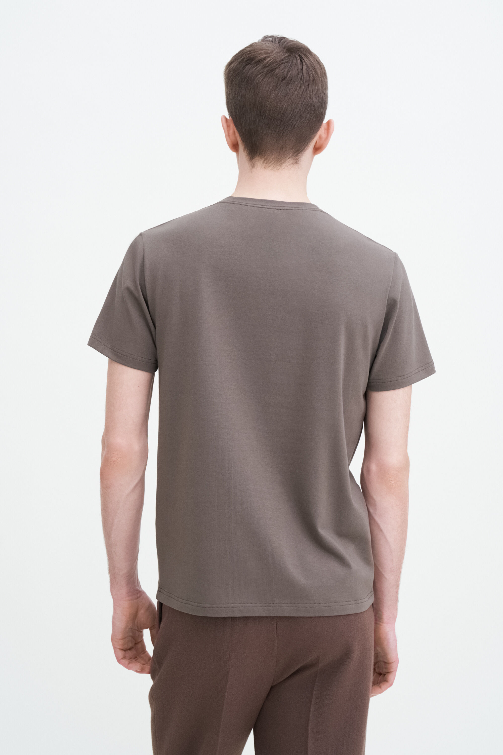 Stretch Cotton Tee - Dark Sage | Filippa K Stretch Cotton Tee - Dark Sage | Filippa K