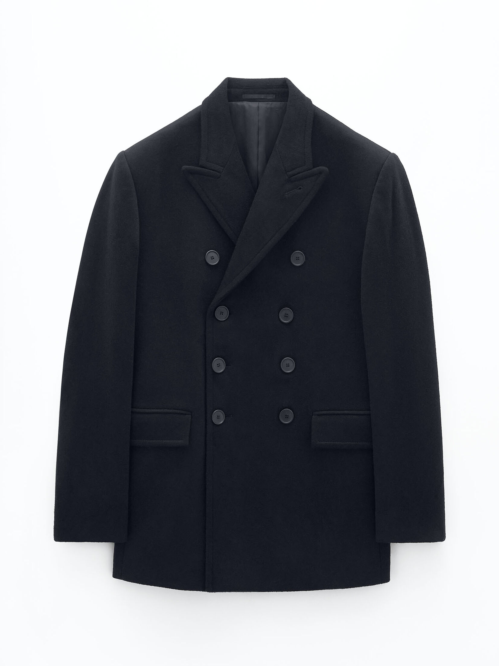 Tailored Peacoat - Black | FILIPPA K