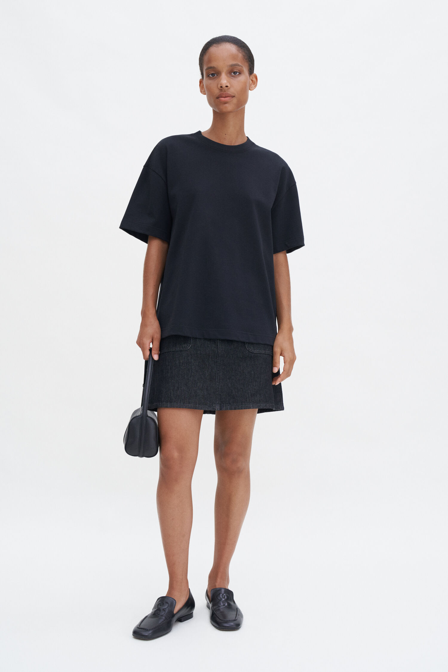 Oversized Tee - Black | Filippa K