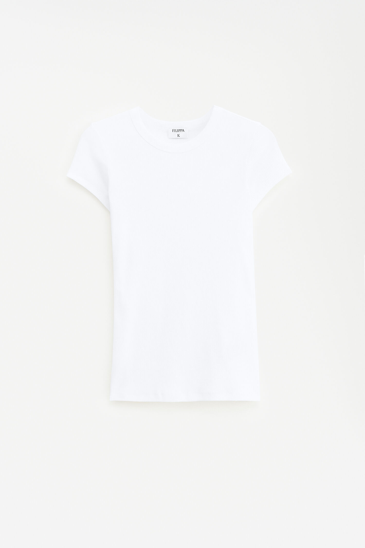 Fine Rib Tee - White | Filippa K