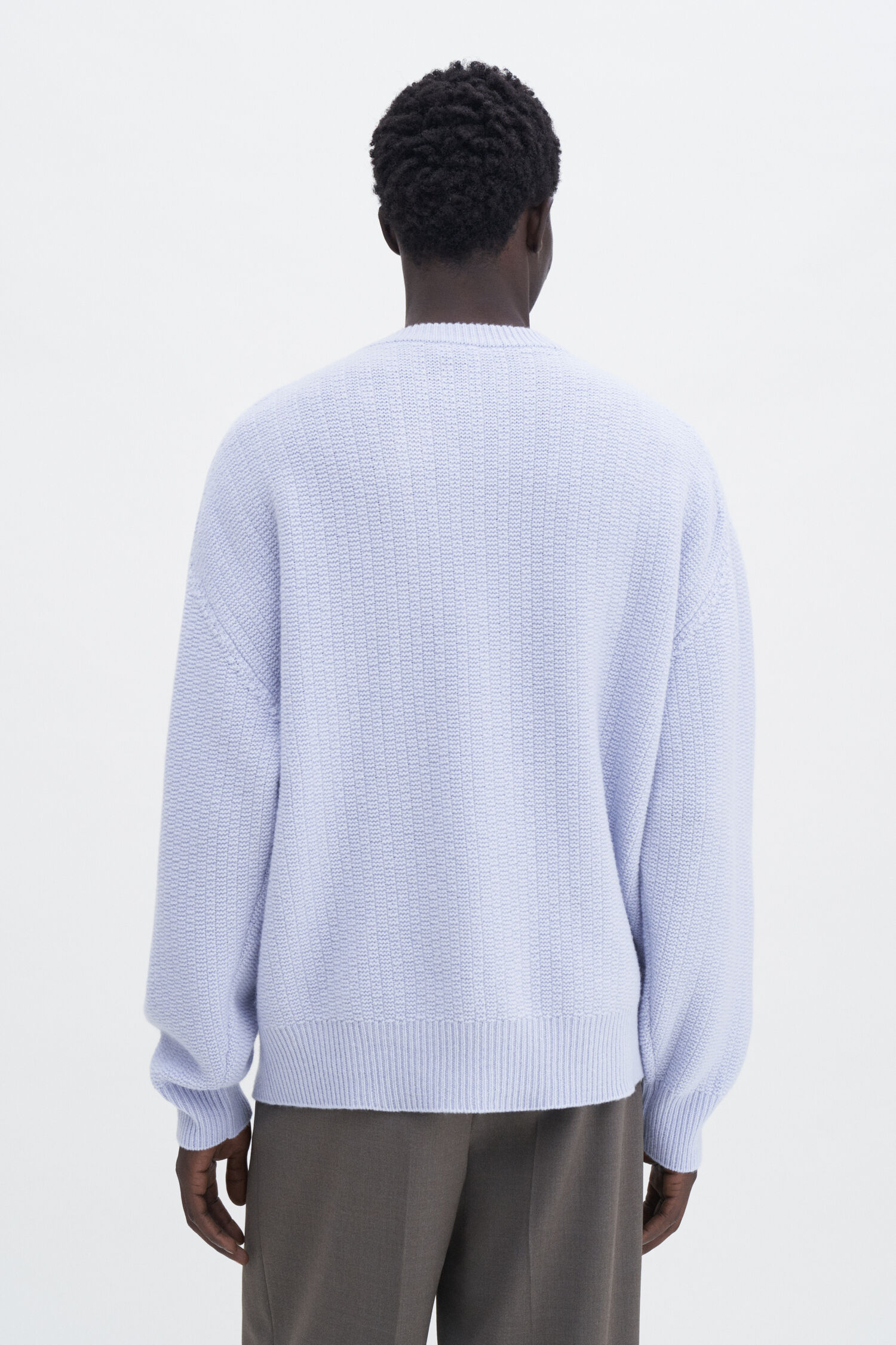 Structured Wool Sweater - Ice Blue | Filippa K