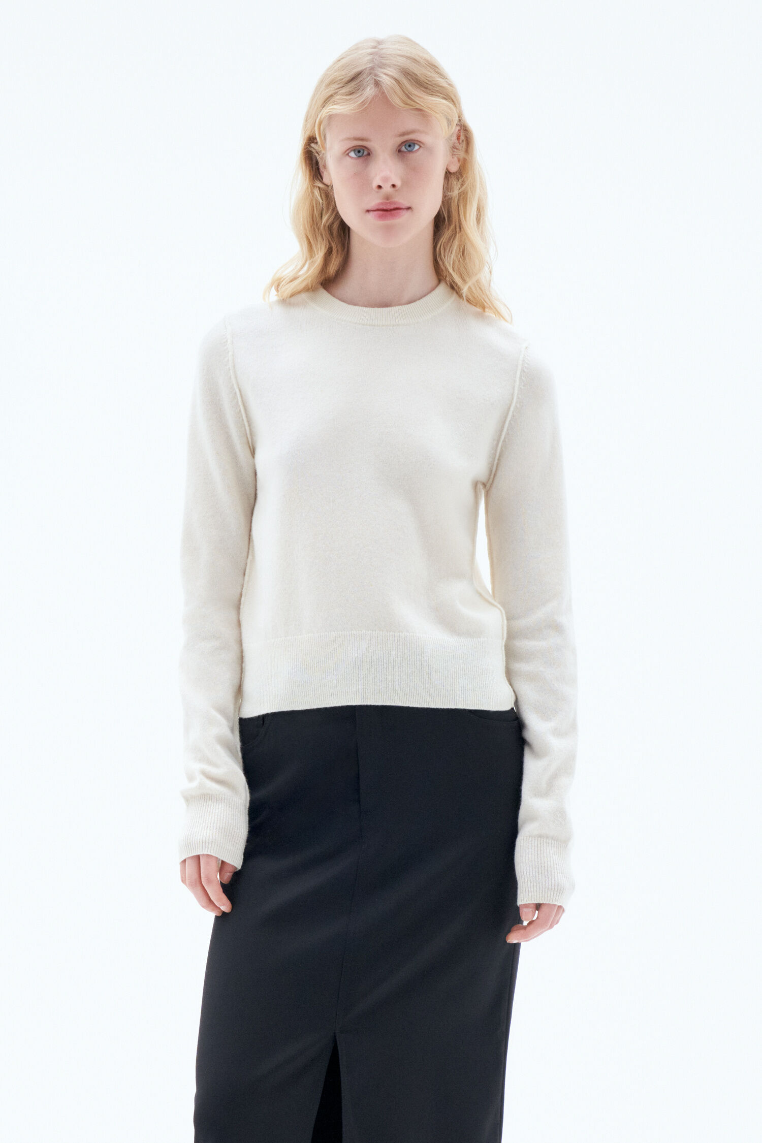 93 Inside-out Sweater - Ivory | Filippa K