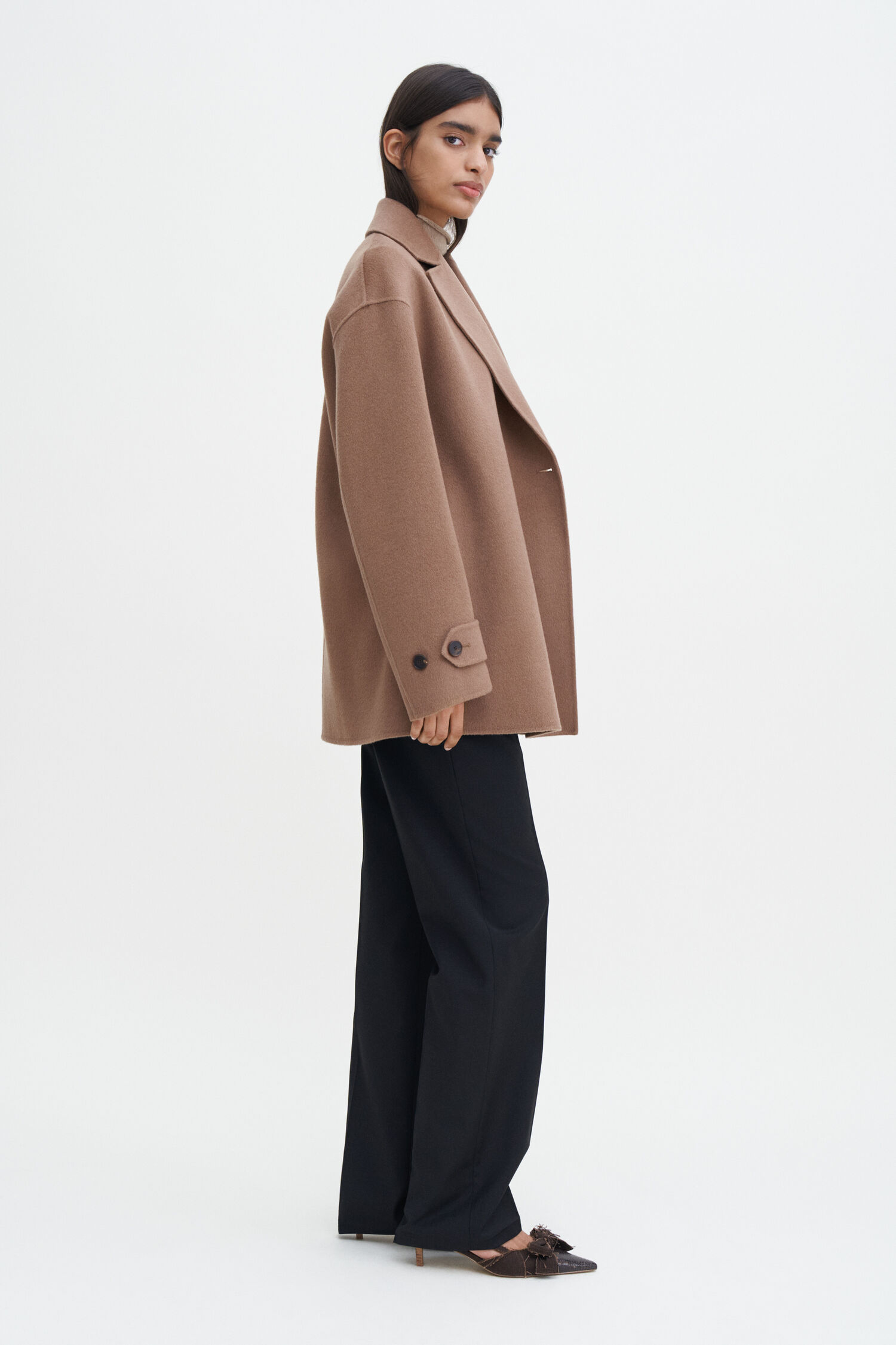 Wool Cashmere Jacket - Dark Khaki | Filippa K