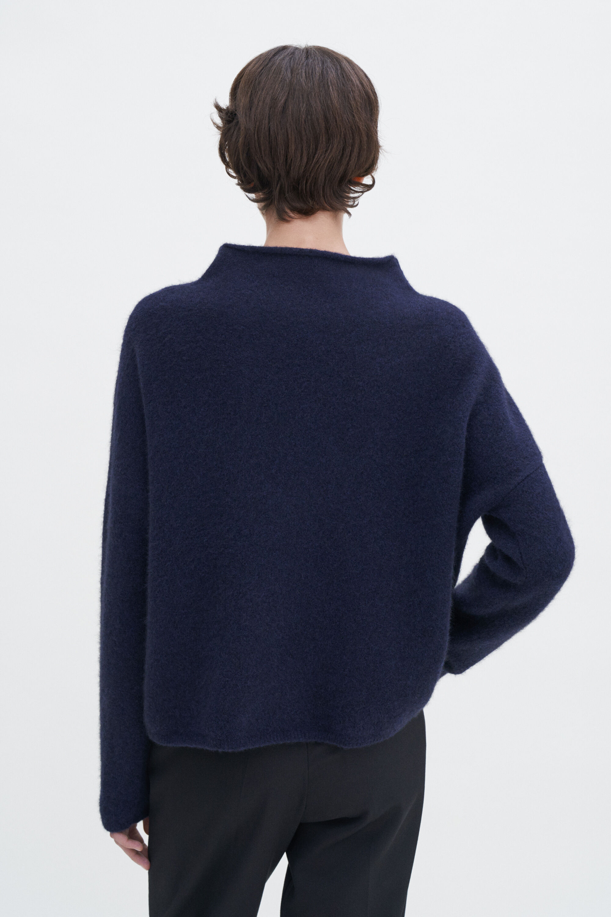 Mika Yak Funnelneck Sweater - Navy | Filippa K Mika Yak Funnelneck Sweater - Navy | Filippa K