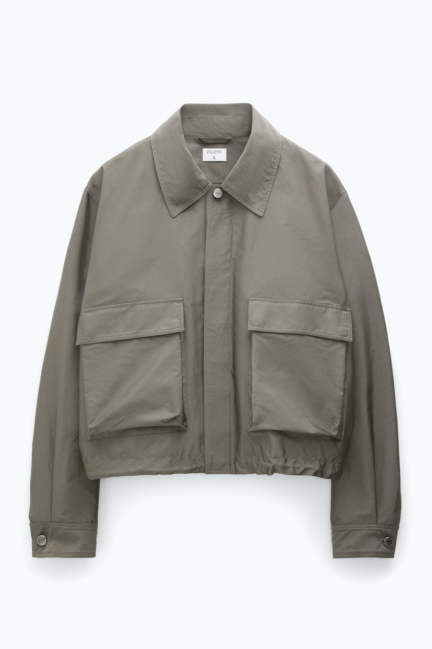 Boxy Casual Jacket - Dark Sage | Filippa K