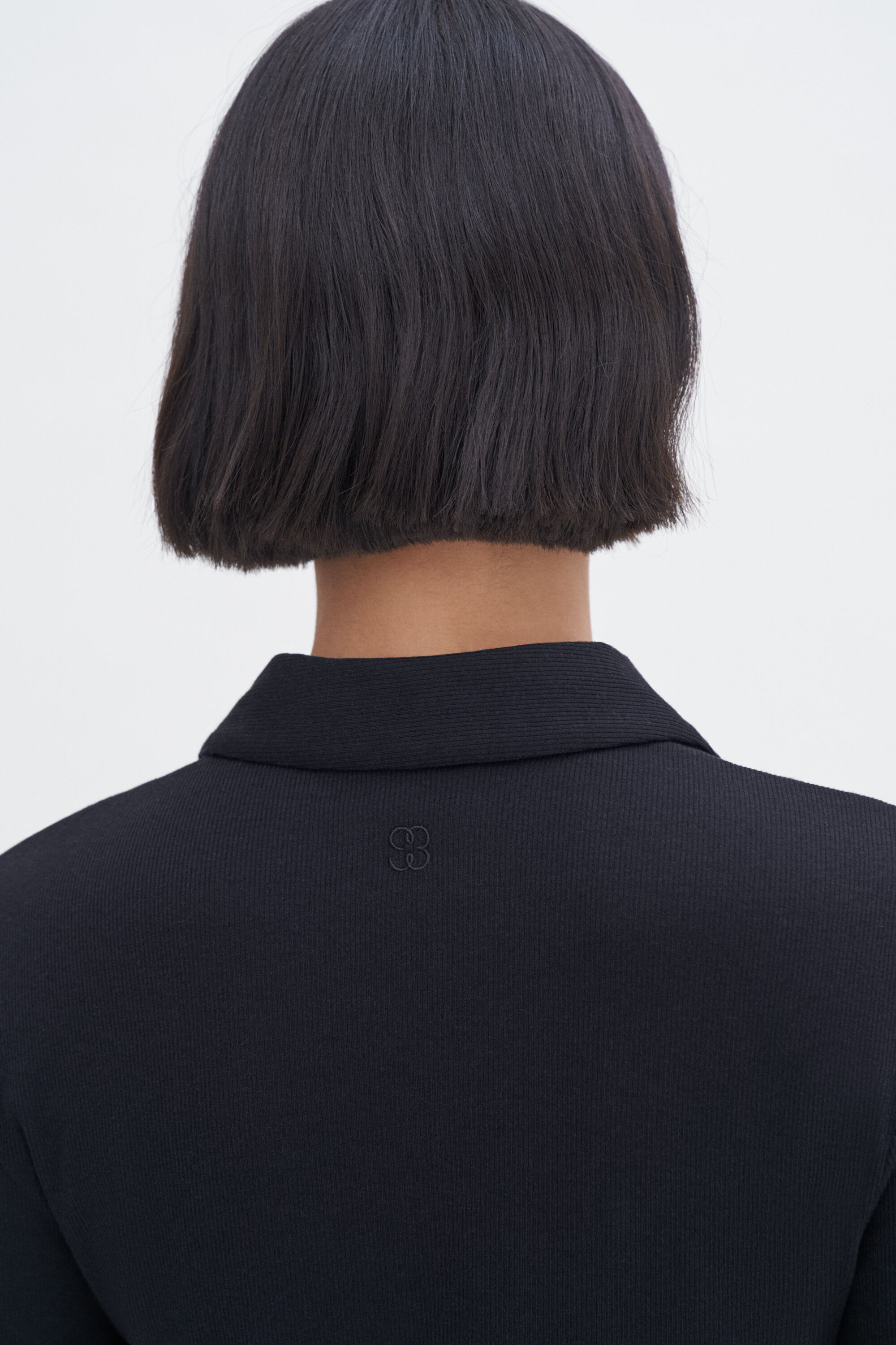 Soft Rib Shirt - Black | Filippa K